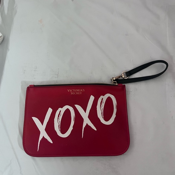 Victoria's Secret | Bags | Victorias Secret Bold Red Xoxo Wristlet ...